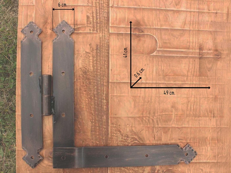 Rustic Door Hinges-set of 2 Black Door Hinges Barn Door - Etsy