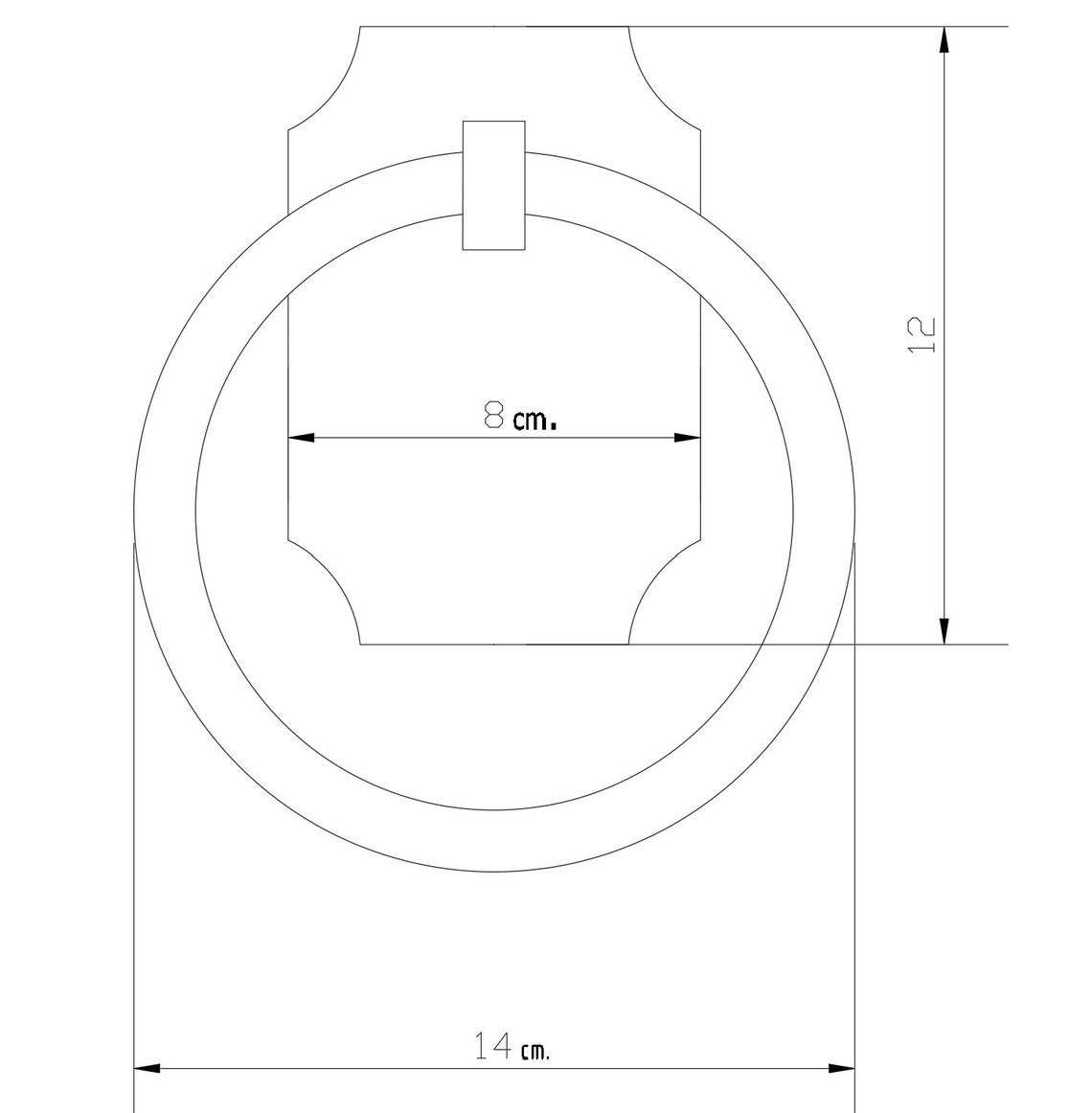5.5 Diameter Hand Forged Ring Handles, Door Pull, Door Knocker - Etsy
