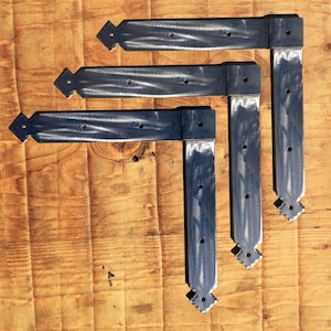 Hand-forged Iron Corner Bracket: 16" Rustic Steel Door & Furniture ...