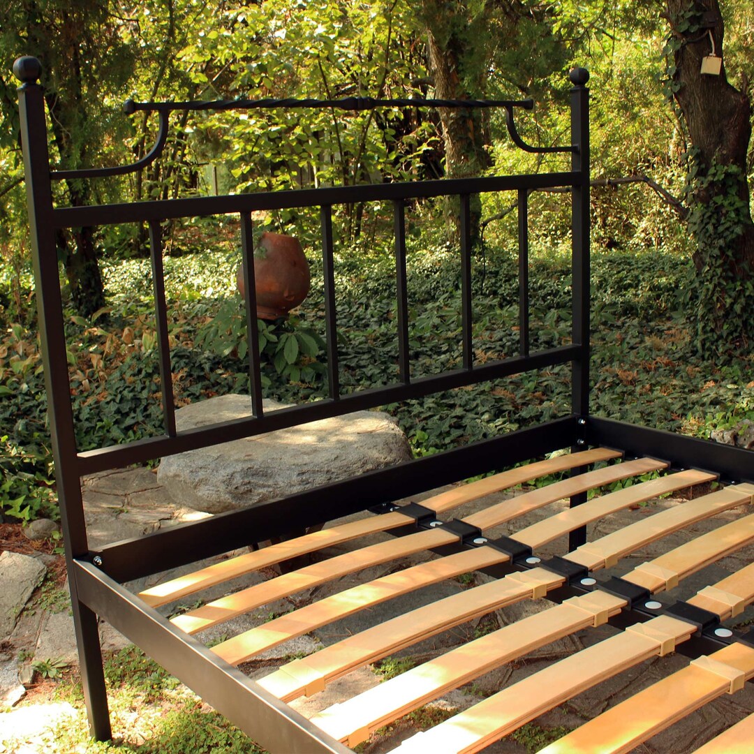 Metal Bed, Unique Metal Bed, Vintage Metal Bed, Wrought Iron Bed ...