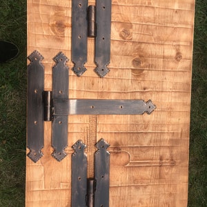 Rustic Barn Door Hinges, Heavy Duty Steel, Set of 2 - Etsy