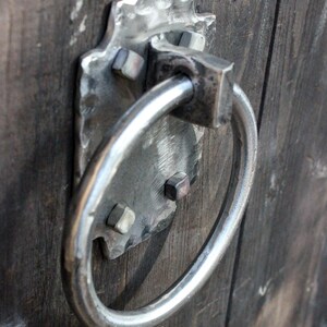 5.5" Diameter Hand Forged Ring Handles, Door Pull, Door Knocker - Etsy