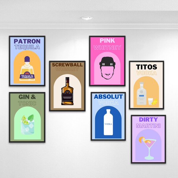 Alcohol Print - Etsy