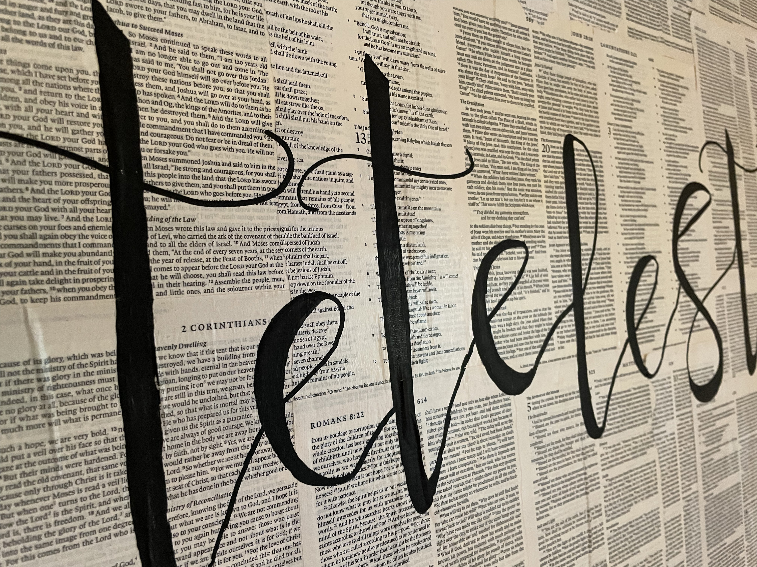 Unique Bible Page Collage | Christian Wall Art | Christian Wall Decor ...