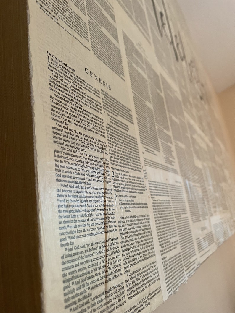 Unique Bible Page Collage | Christian Wall Art | Christian Wall Decor ...
