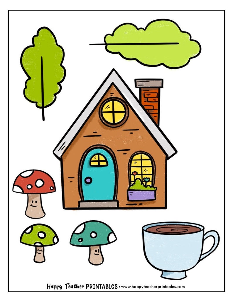 Printable Play Set, Gnome Play Set, Gnome, Pretend Play, Play Set, Kids ...