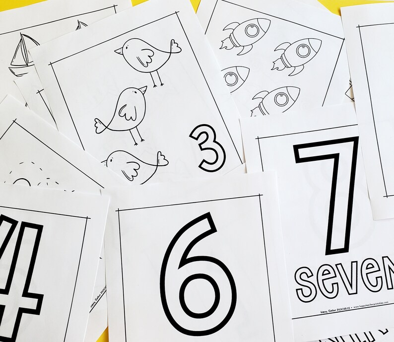 Printable Numbers All About Number Worksheets, Preschool, Kindergarten ...