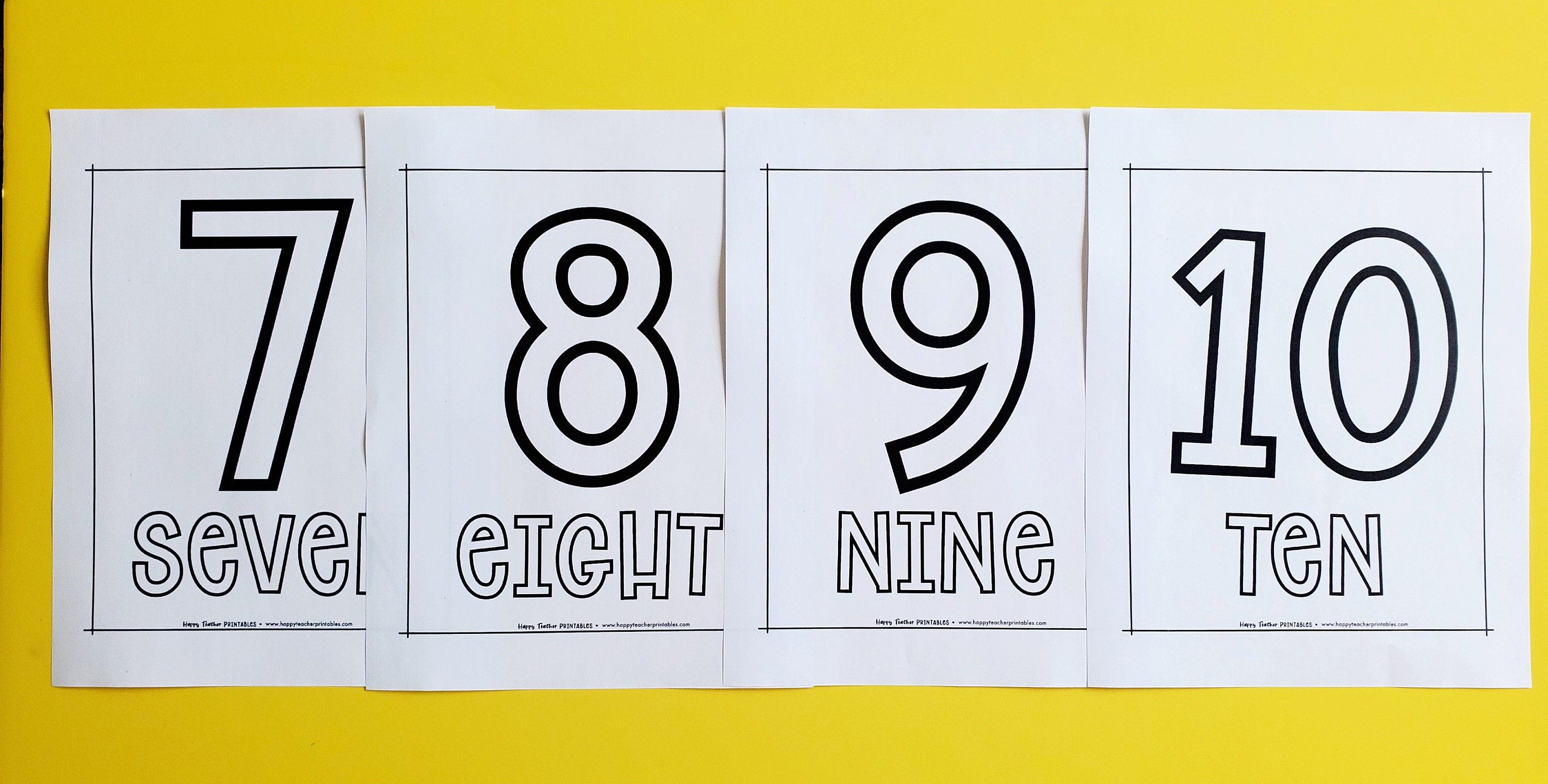 Printable Numbers All About Number Worksheets, Preschool, Kindergarten ...