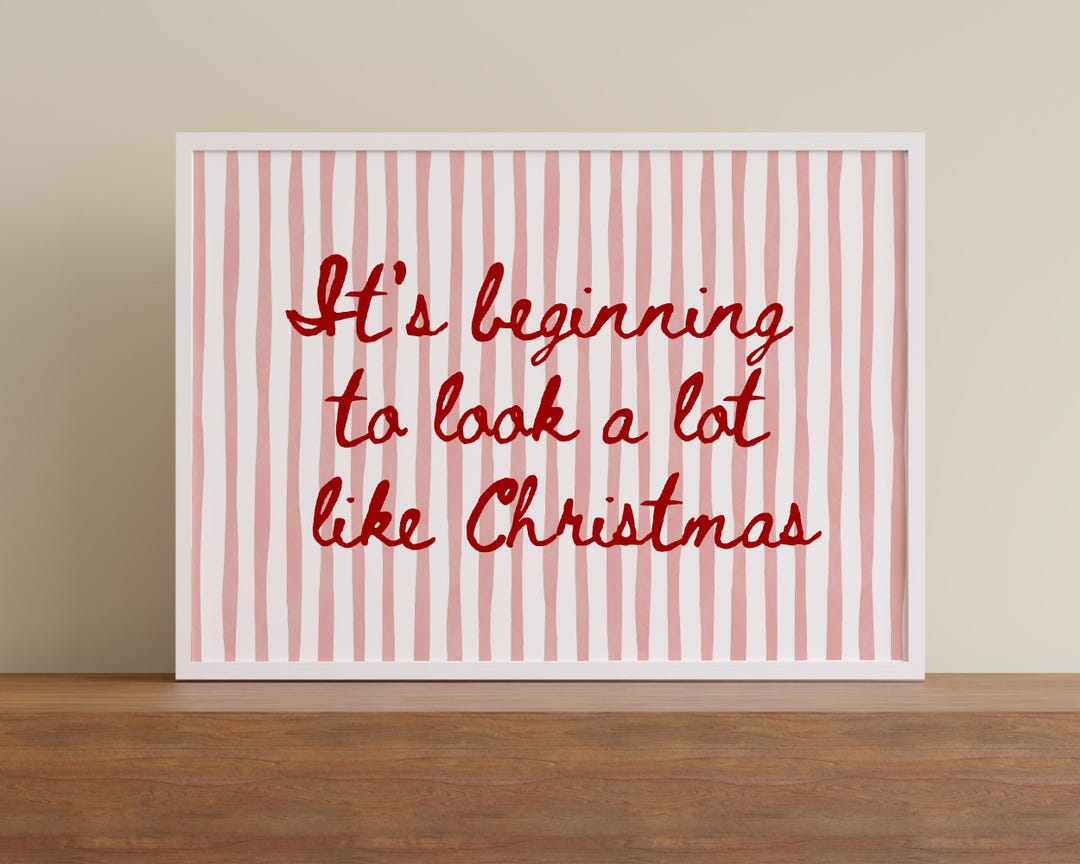 Christmas Quote Poster | Holiday Wall Decor | Digital Download - Etsy