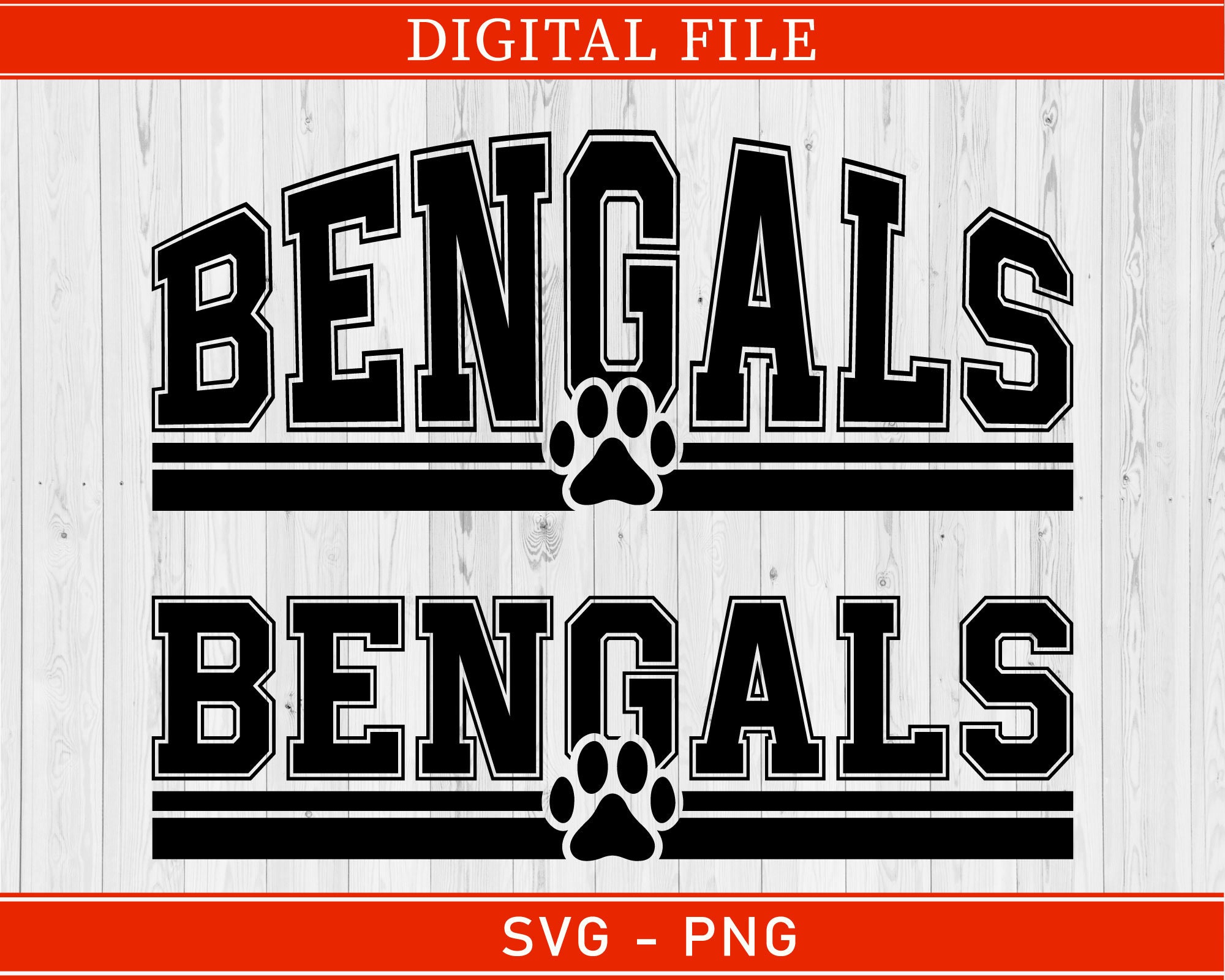 Bengals Football Svg, Bengals Svg, Football Svg, Bengals Mascot Svg ...