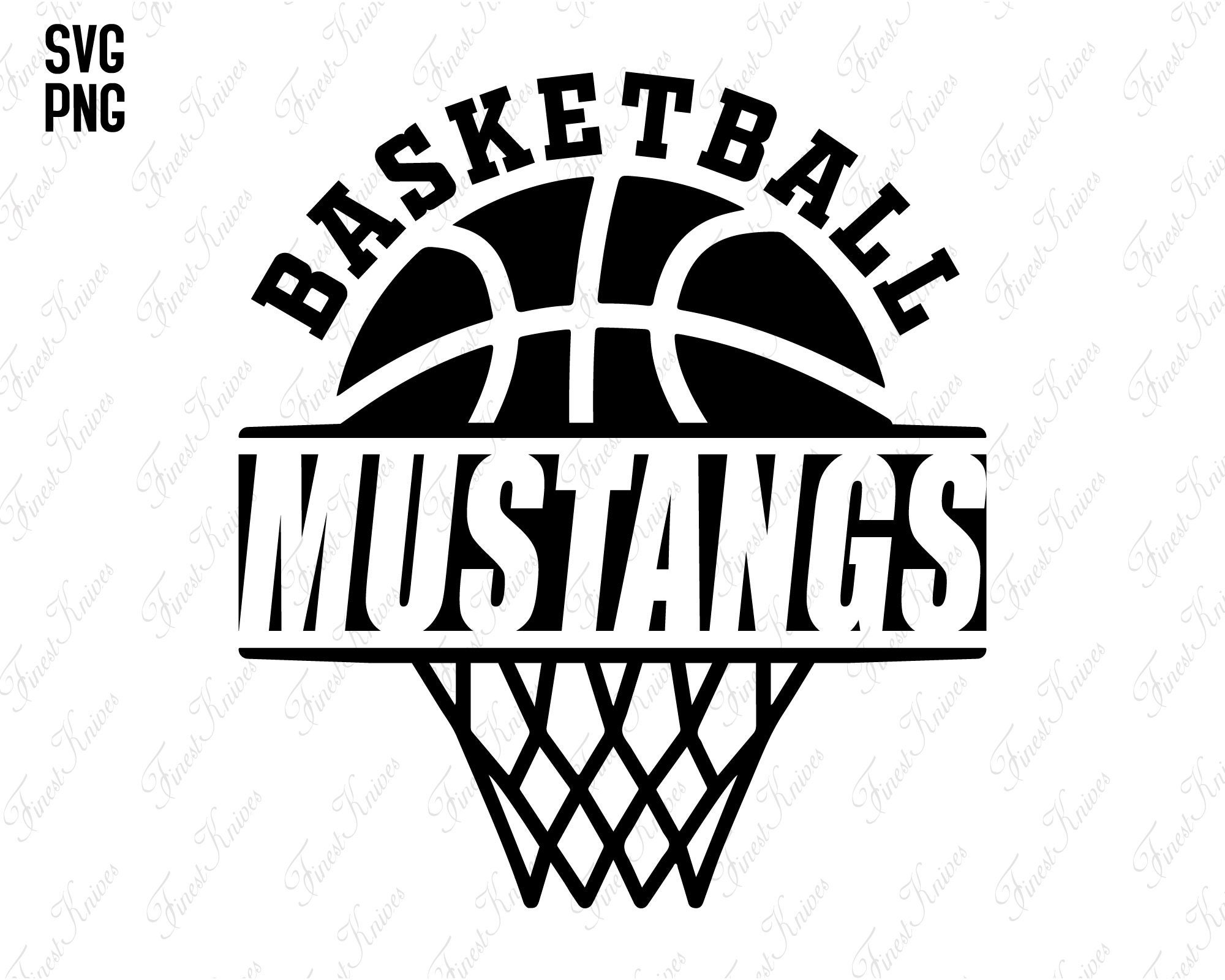 Mustangs Baloncesto Svg Mustangs Svg Equipo de baloncesto - Etsy México
