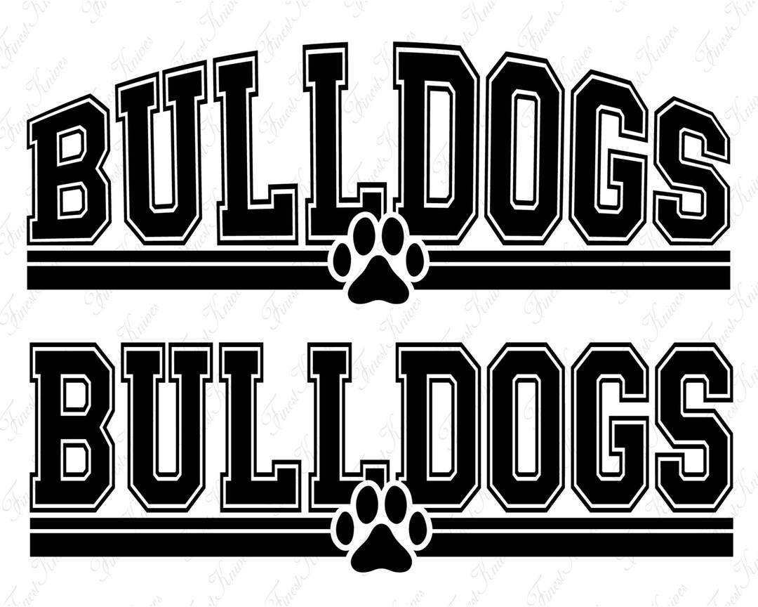 Bulldogs Football Svg, Bulldogs Svg, Football Svg, Bulldogs Mascot Svg ...