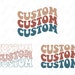 Custom Wavy Letters Svg, Stacked Wavy Letters, Custom Order Svg, Wavy Stacked Svg, Custom Saying ...