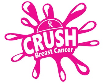 Crush Cancer SVG Cutting File Cancer Awareness Breast Cancer - Etsy
