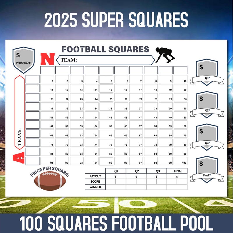 Super Bowl Block Pool - Etsy