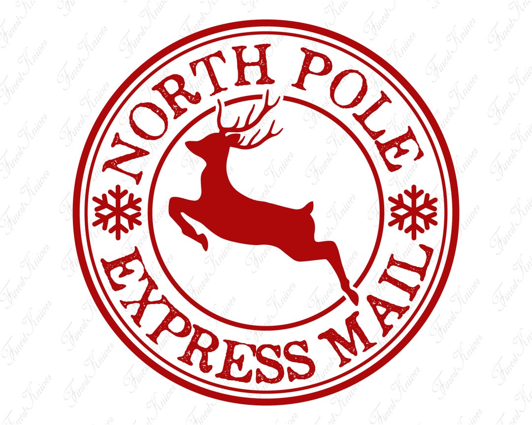 North Pole Express Mail Svg, North Pole Svg, Express Mail Svg ...