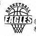 Eagles Basketball Svg Eagles Basketball Team Svg Basketball Mom Svg ...