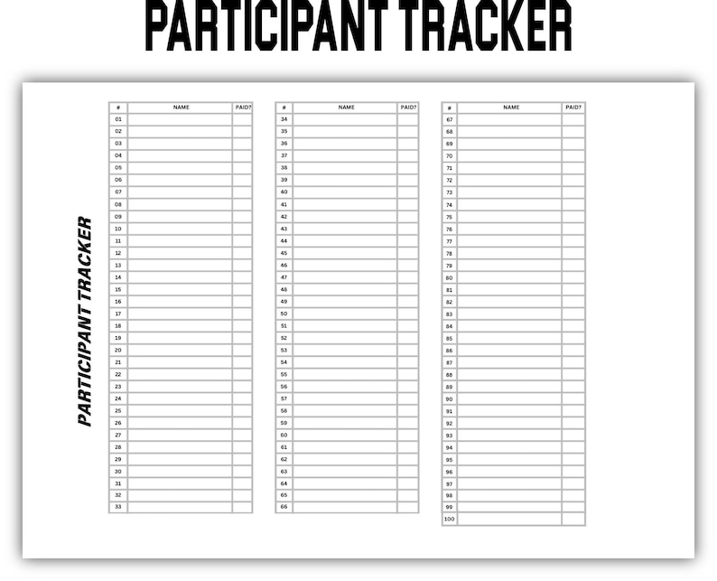 100 Square Football Pool Grid for 2025 (PDF & PNG) - Etsy