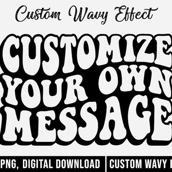 Wavy Text Generator - Etsy