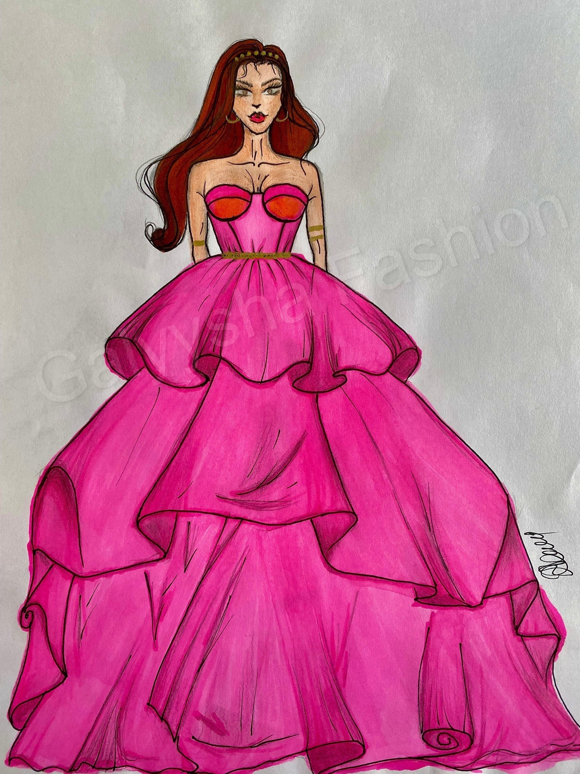 Fashion Prom Dresses Sketches