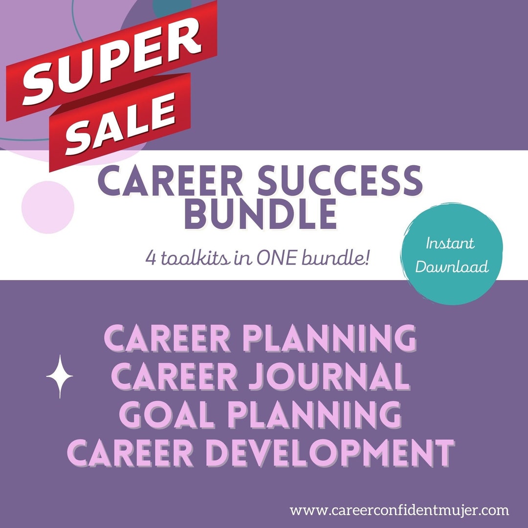 Career Worksheets; Career Success Bundle, Career Journal, Career Planning Tools 4 in 1 BUNDLE - Etsy