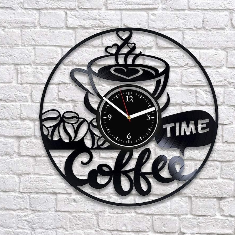 Coffee Time Clock - Etsy