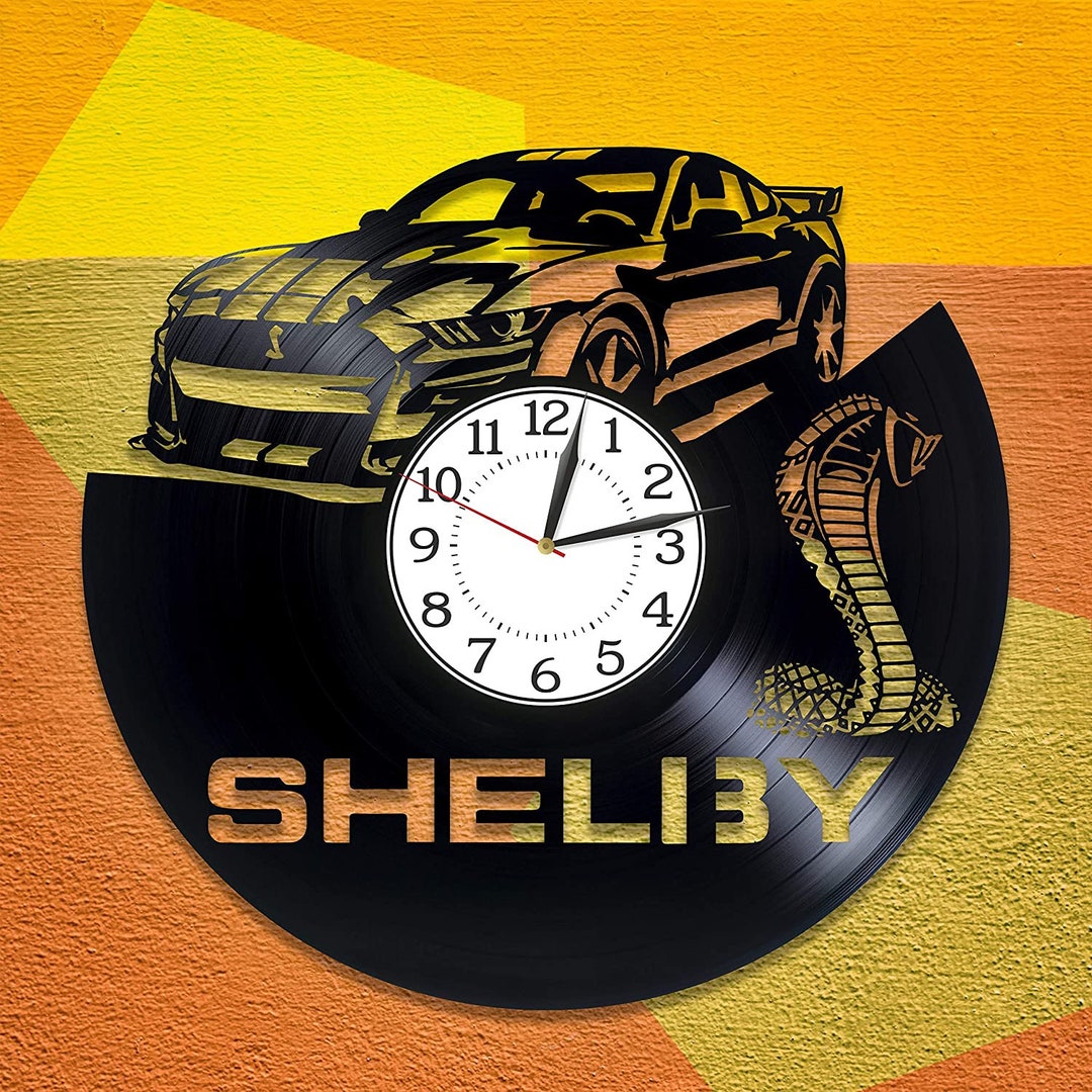 Sport Cars Vinyl Record Laser Cut Wall Clock Sport Car Art Garage Wall ...