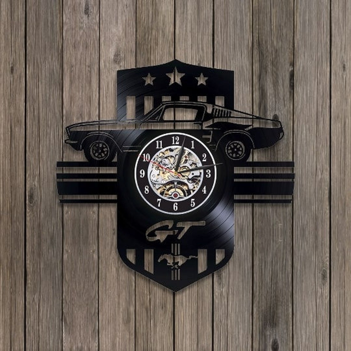 Car Logo Vinyl Record Unique Clock Car Lover Wall Art Sport - Etsy