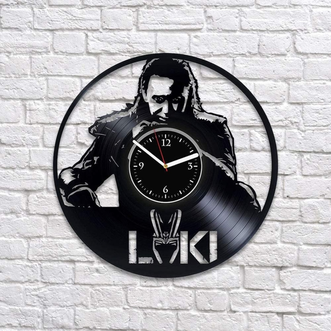 Loki Vinyl Record Large Wall Clock Loki Gifts Comics Book Decor for ...