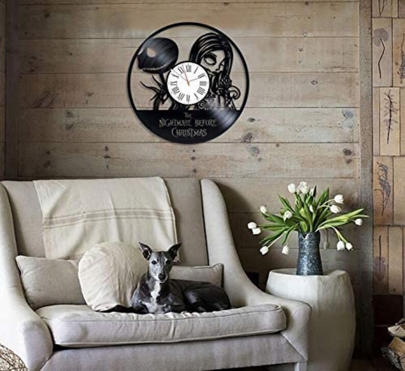 Nightmare Before Christamass Vinyl Record Wall Clock Cartoon Decor Wall ...