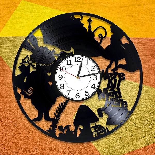 Alice in Wonderland Vinyl Record Clock - Etsy