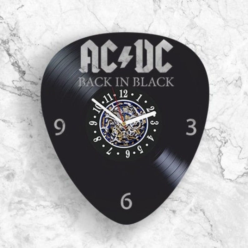 ACDC Vinyl Record Wall Clock Rock Music Fan Art Unique Home - Etsy