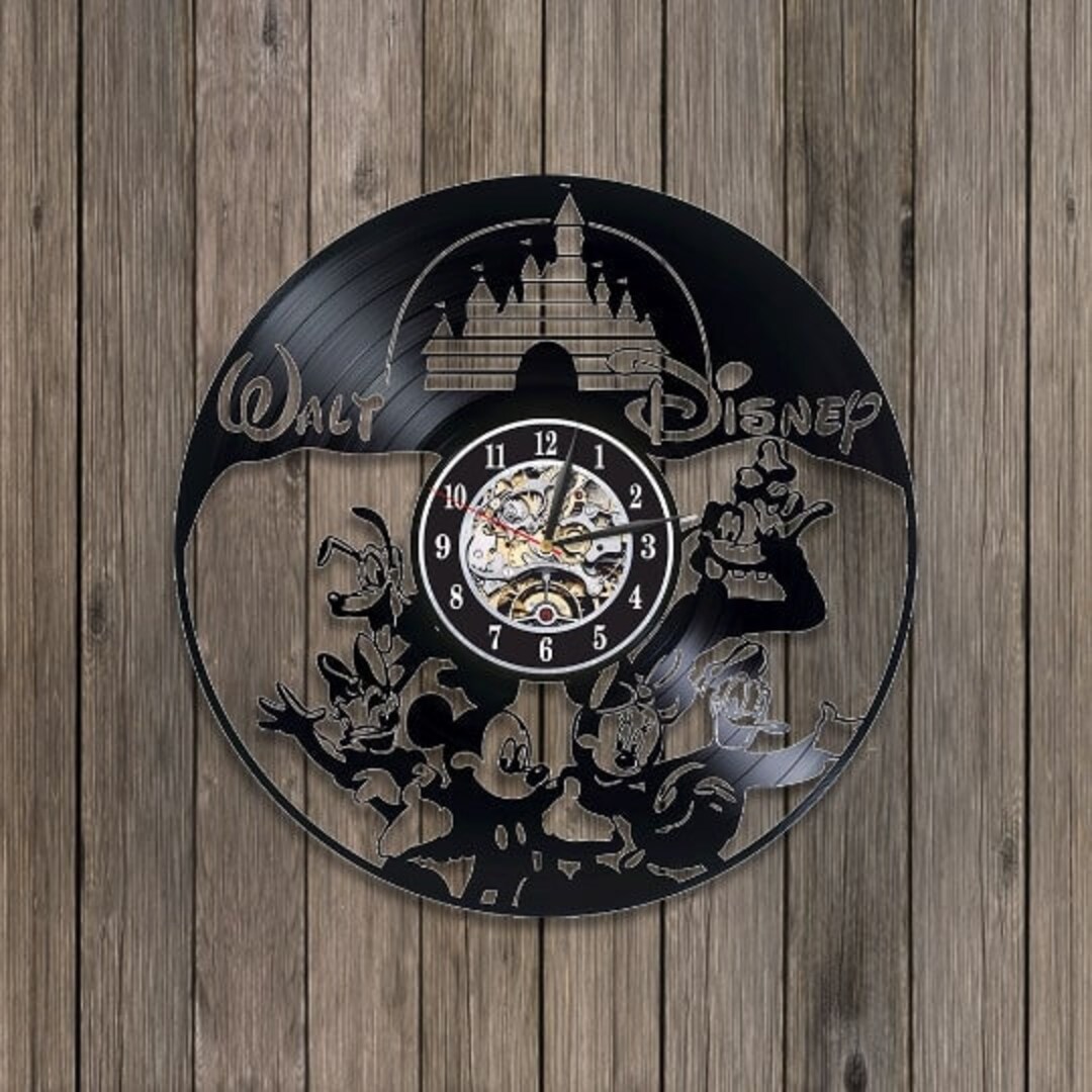 Mickey Mouse Vinyl Record Original Clock Disneyworld Characters Home ...