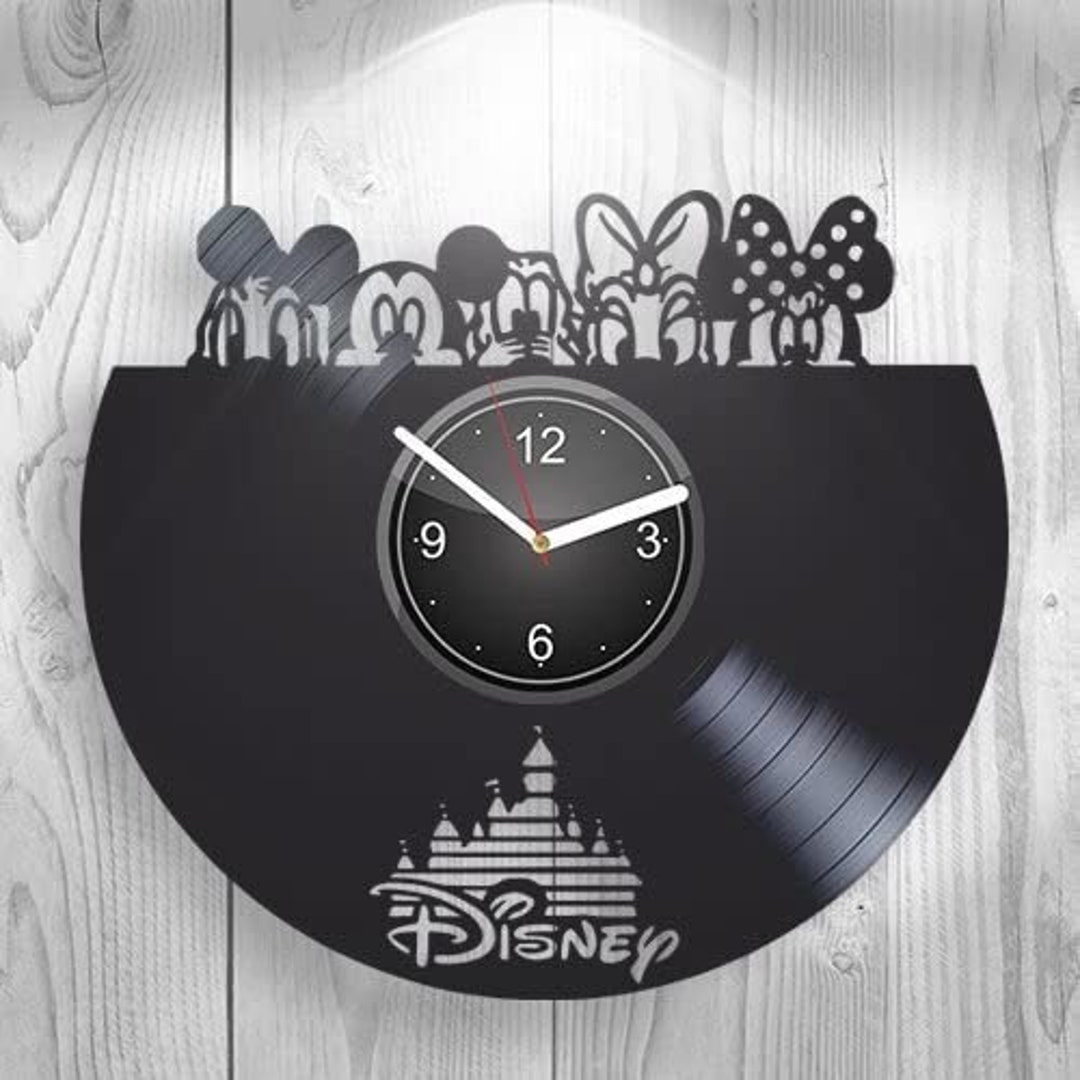 Mickey Mouse and Friends Vinyl Record Cute Wall Clock Nursery Decor ...