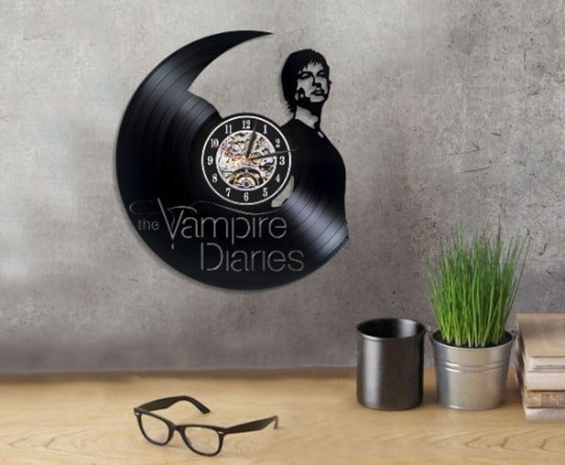 Vampire Movie Characters Vinyl Record Clock Large Wall Art for Women ...
