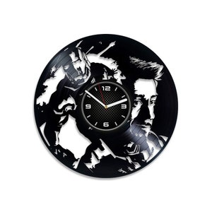 Iron Man Vinyl Record Silent Wall Clock Marvels Gifts for Boys ...