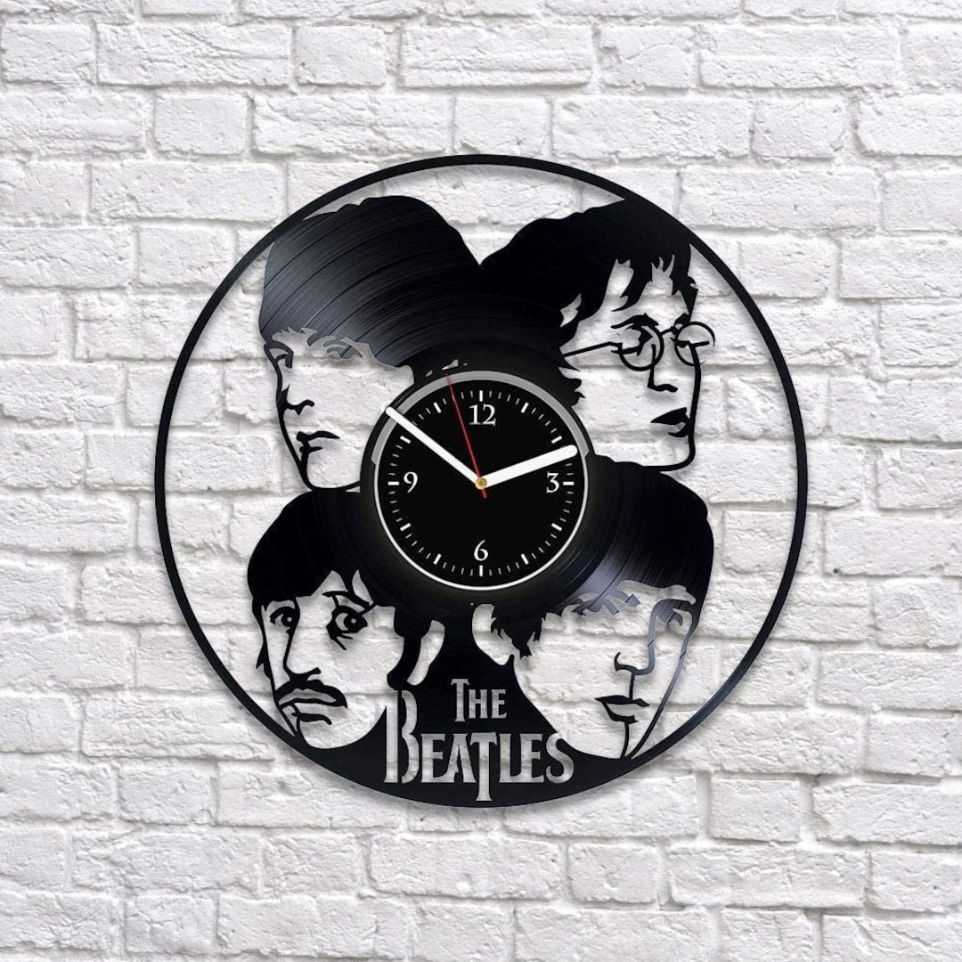 Beatles Vinyl Record Large Wall Clock the Beatles Decor Unique Wall ...