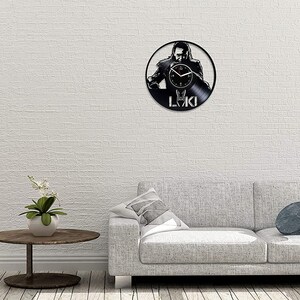 Loki Vinyl Record Large Wall Clock Loki Gifts Comics Book Decor for ...
