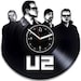 U2 Vinyl Record Wall Clock / Bono Art / Bono Decor / U2 Rock Band / U2 ...