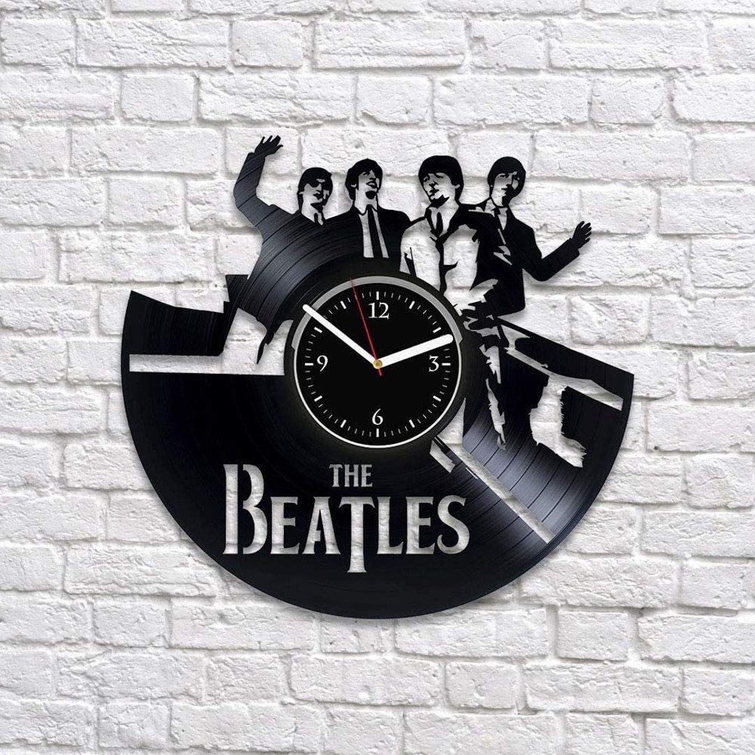 Rock Band Vinyl Record Black Wall Clock Rock Music Artwork Vintage ...