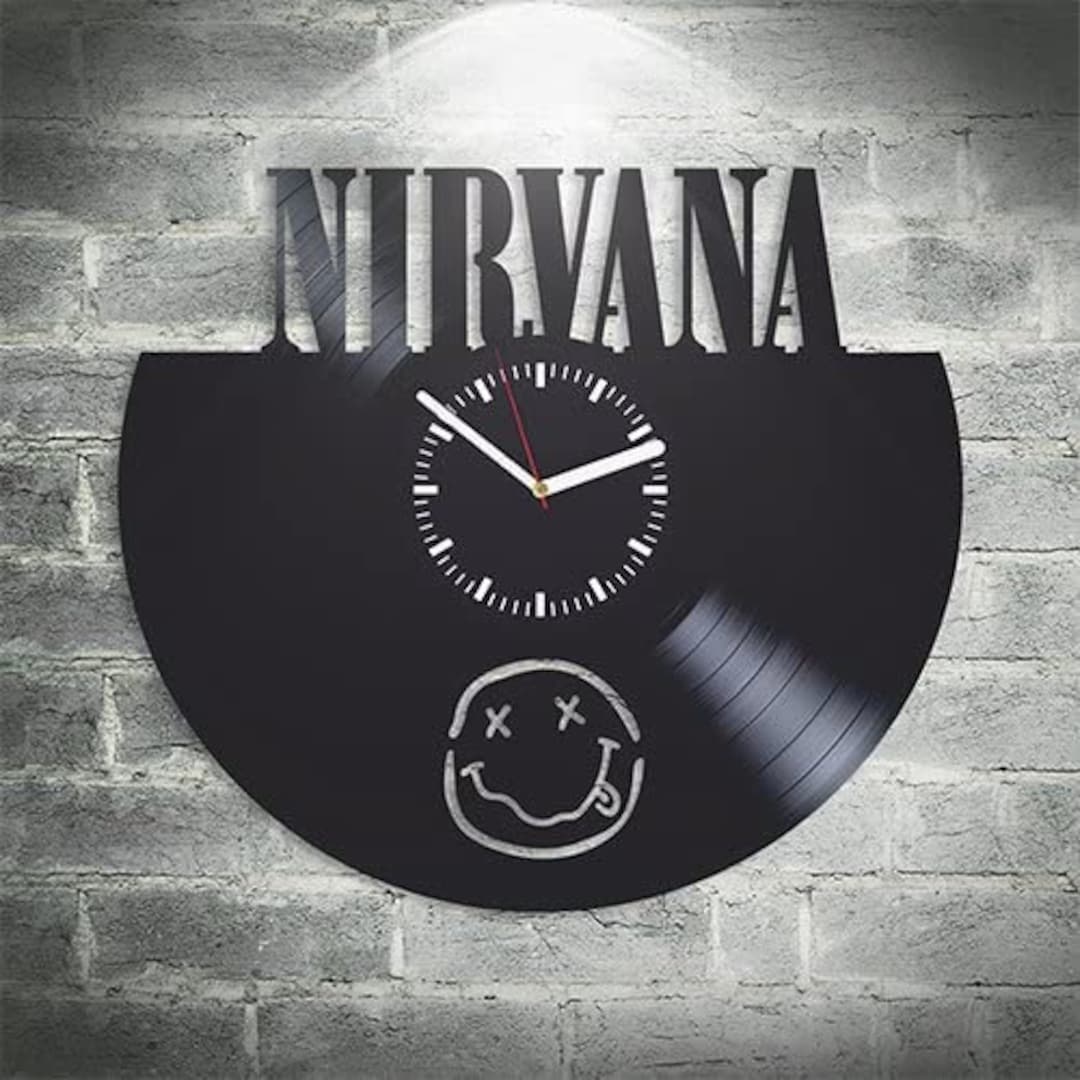 Rock Band Vinyl Record Large Wall Clock Rock Music Artwork Cool Decor ...