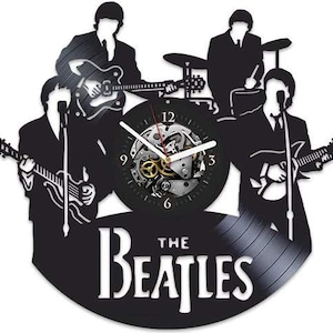 The Beatles Vinyl Record Wall Clock the Beatles Wall Decor Original ...