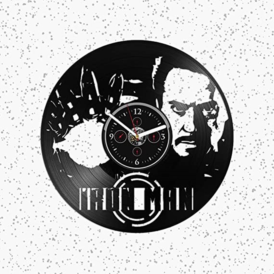 Iron Man Vinyl Record Handmade Wall Clock Marvels Gift for Kids ...