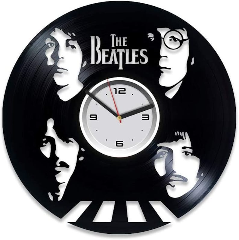 The Beatles Vinyl Record Round Clock the Beatles Wall Art - Etsy