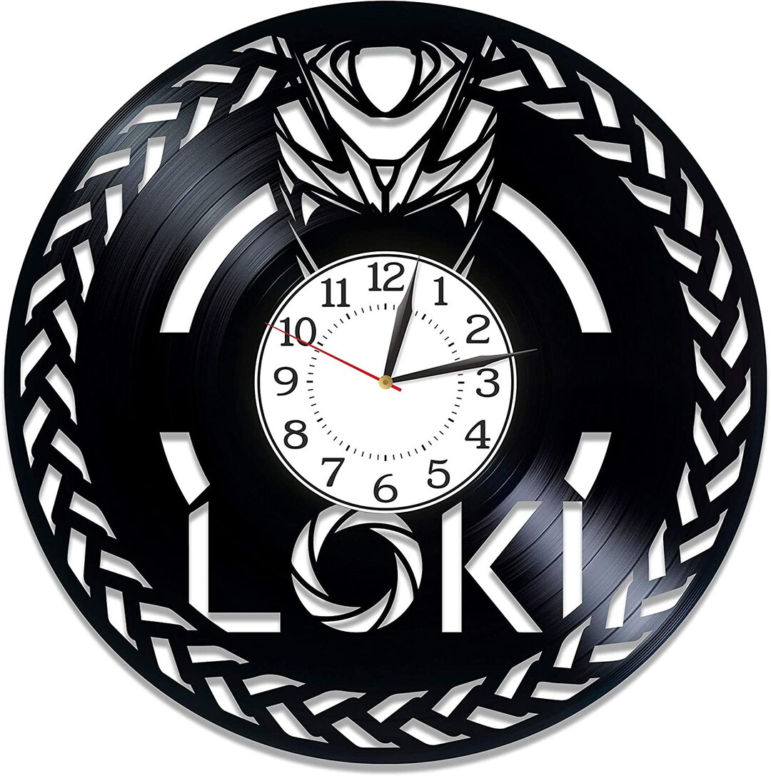 Creative Loki Vinyl Record Handmade Wall Clock Loki Decoration ...