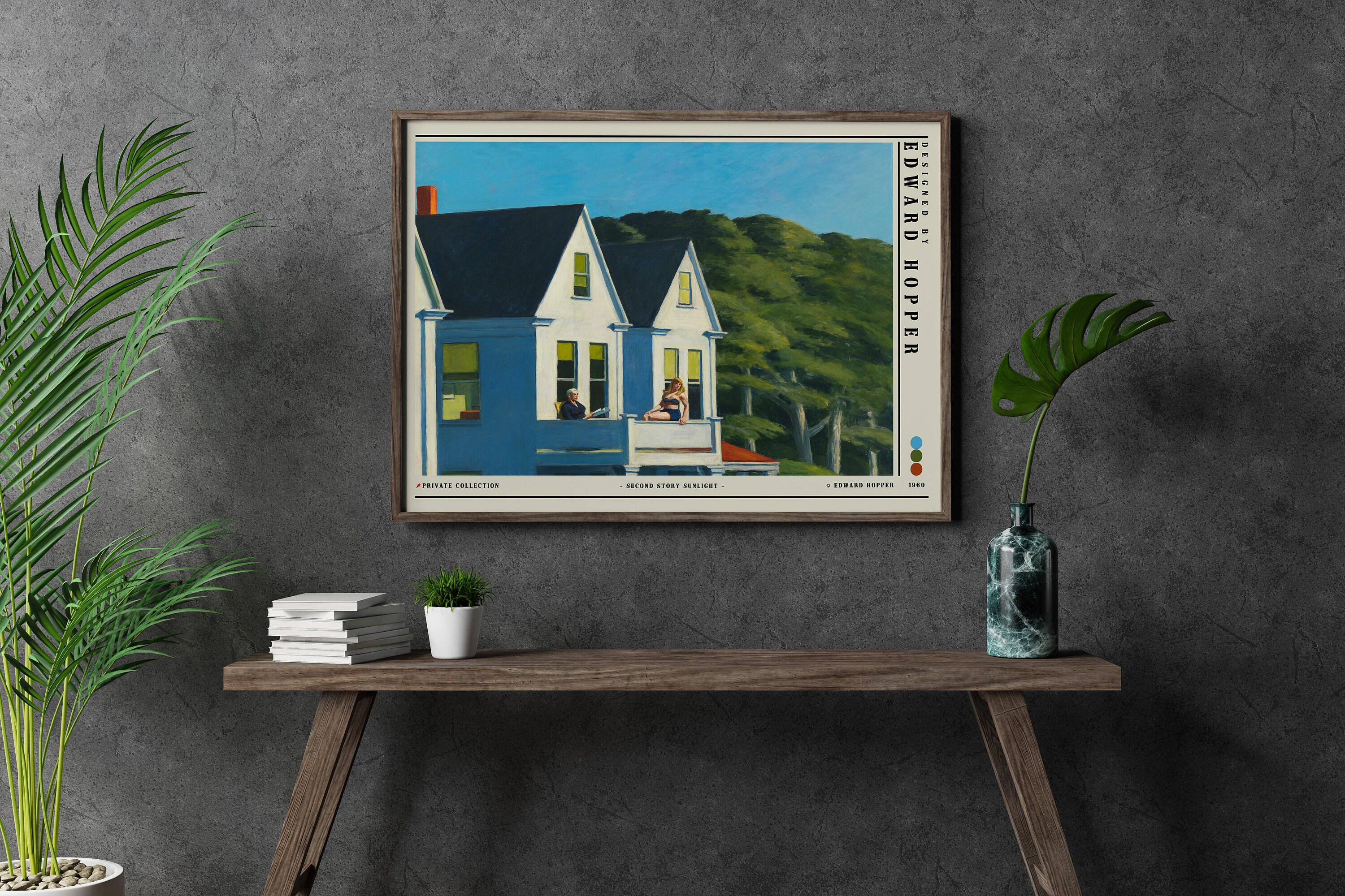 Edward Hopper Second Story Sunlight 1960 Exhibition Poster Vintage ...