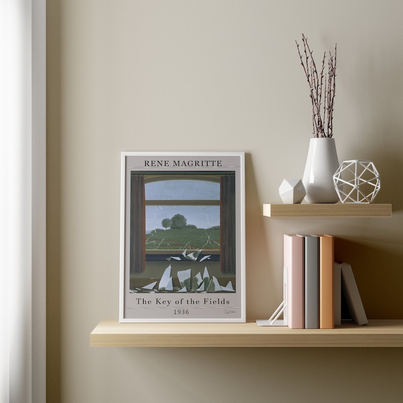 Cartel de René Magritte La llave de los campos Mínimo - Etsy México