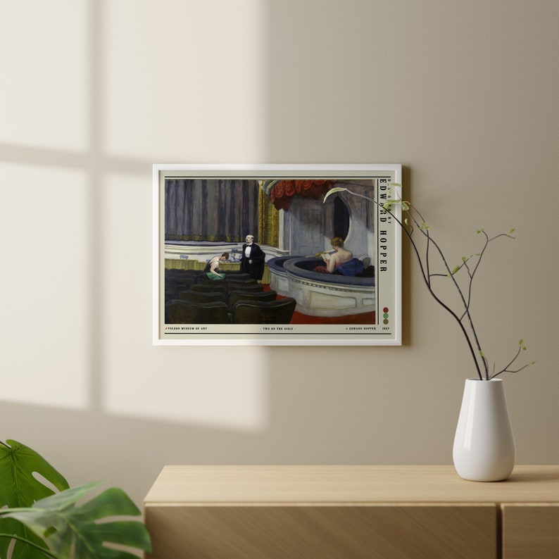 Edward Hopper Two on the Aisle 1927 Poster Exhibition - Etsy