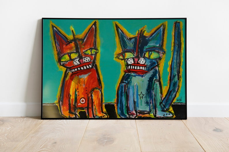 Jean Michel Basquiat, Basquiat Print, the Cat ,street Art, Exhibition ...