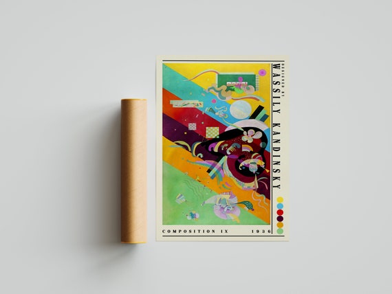 Wassily Kandinsky Poster Exhibition Minimal Posterdigital - Etsy